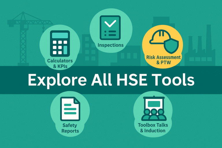 All HSE Tools – Free Safety Calculators & Generators
